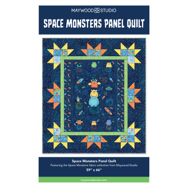Space Monsters Panel Quilt Free Pattern