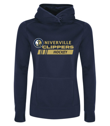 Niverville Clippers Hooded Sweater - Ladies (2 Logo Options)