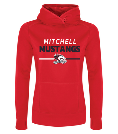 Mitchell Mustangs Hooded Sweater - Ladies (2 Colours, 2 Logo Options)