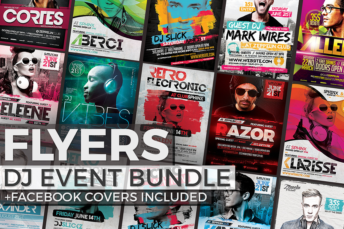 100+ Flyers Bundle + Covers
