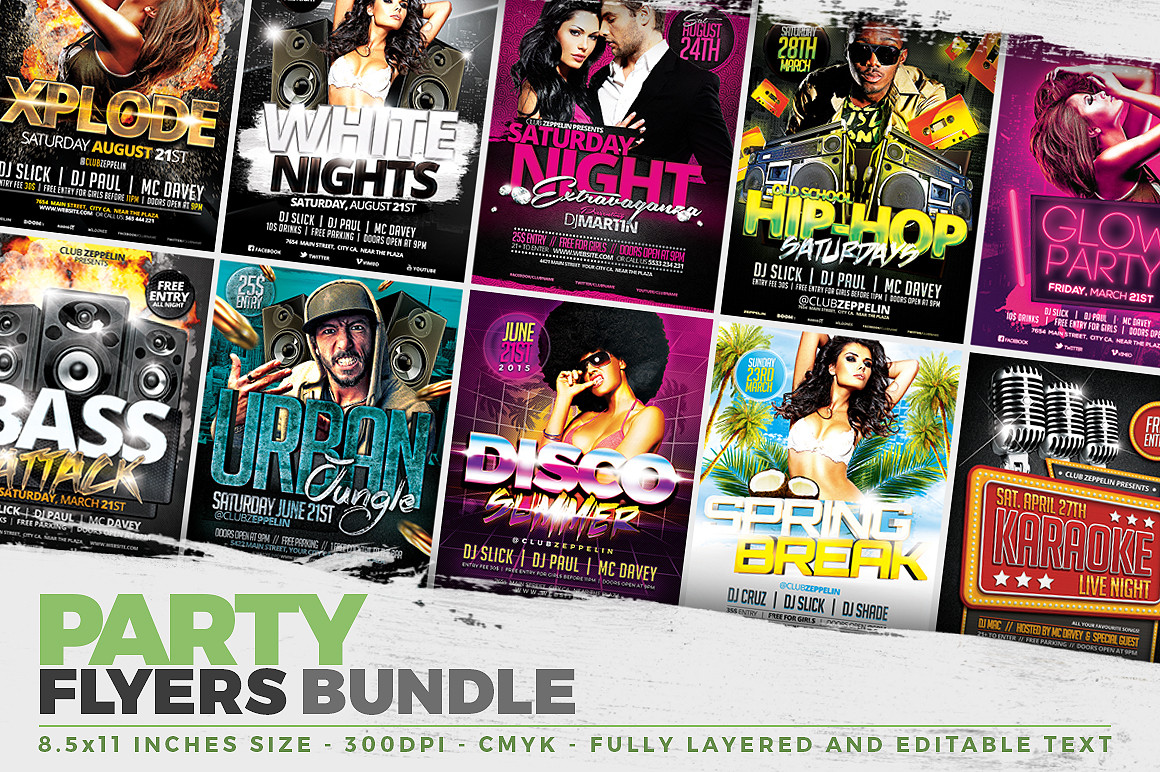 100+ Flyers Bundle + Covers