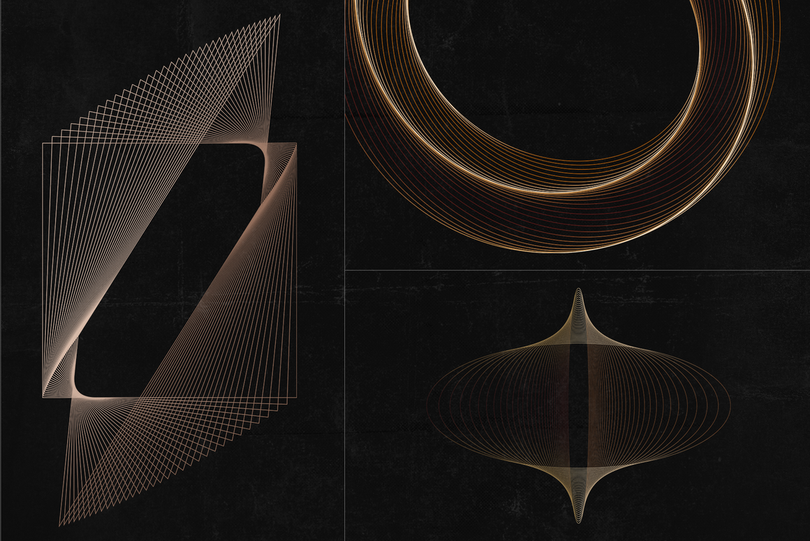 50 Wireframe Vector & PNG Shapes
