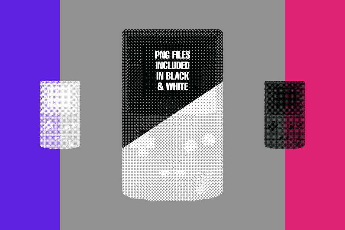 130 Dither Bitmap Vector & PNG Set