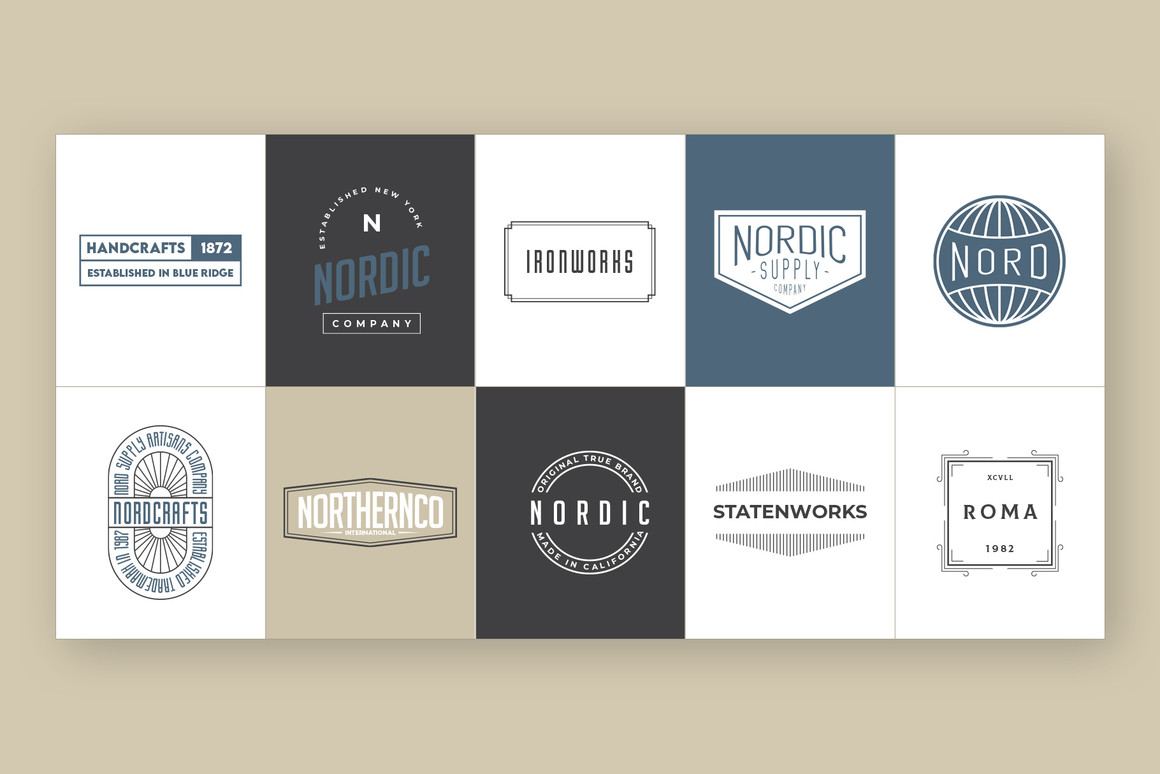 50 Retro Modern Logos Vol.2