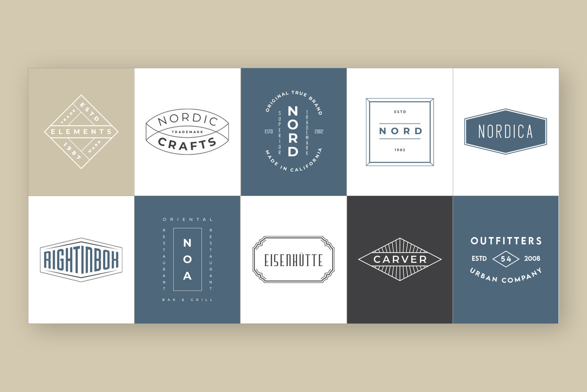 50 Retro Modern Logos Vol.2