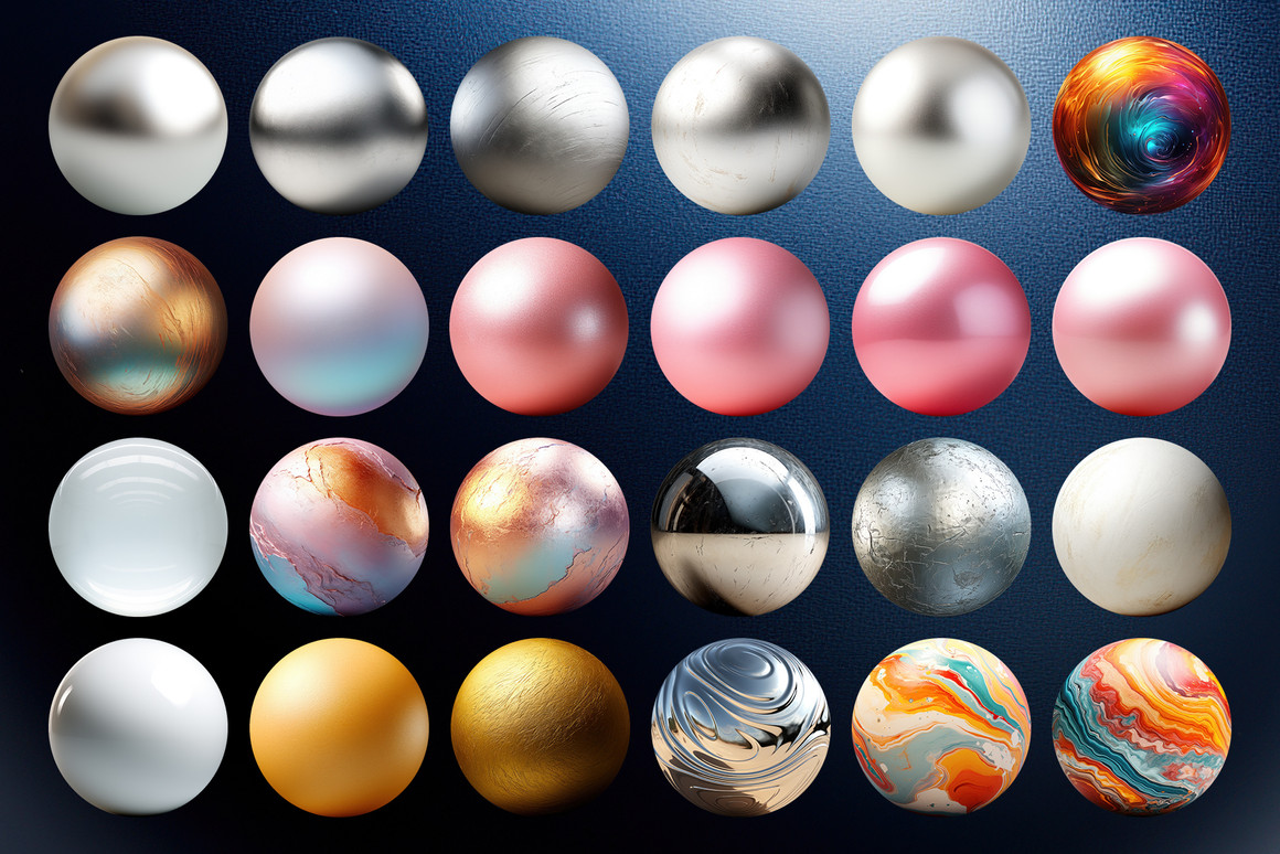 310 Abstract & Sphere PNG Elements