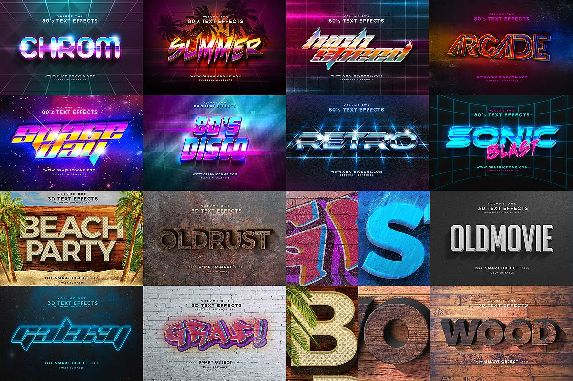 50 Text Effects Bundle