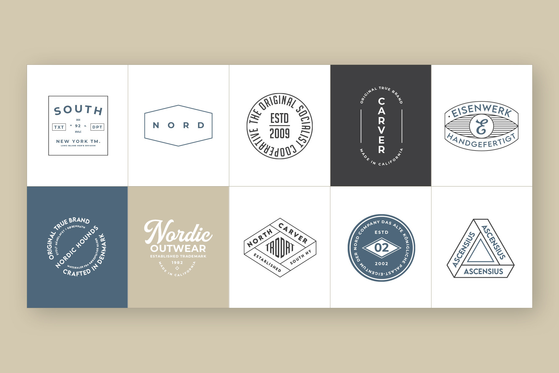 50 Retro Modern Logos Vol.2