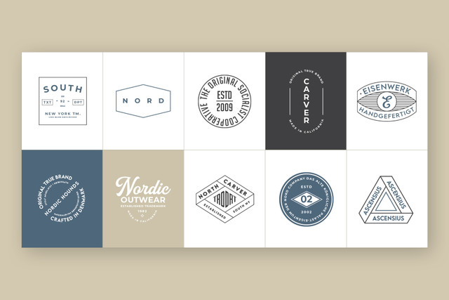50 Retro Modern Logos Vol.2