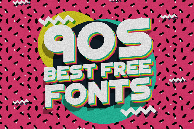 90s Best Free Fonts - Graphicdome