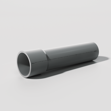 3 in. x 10 ft. PVC Schedule 80 Gray Conduit Pipe - Bell End - Viterra ...