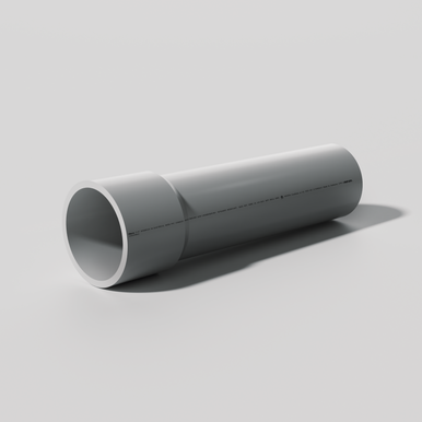 2-1/2 in. x 10 ft. PVC Schedule 40 Gray Conduit Pipe - Bell End ...