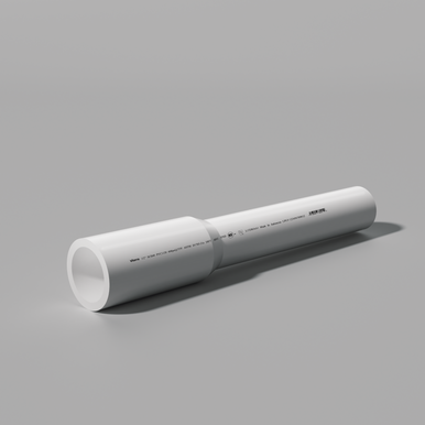 1/2 in. x 20 ft. PVC Schedule 40 DWV Pressure Pipe - Bell End - Viterra ...