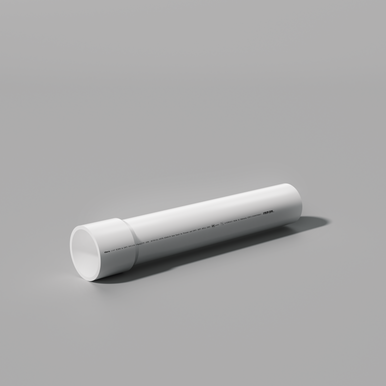 1-1/4 in. x 20 ft. PVC Schedule 40 DWV Pressure Pipe - Bell End ...