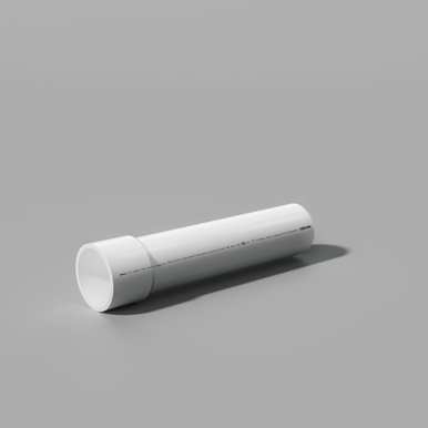 1-1/2 in. x 20 ft. PVC Schedule 40 DWV Pressure Pipe - Bell End ...