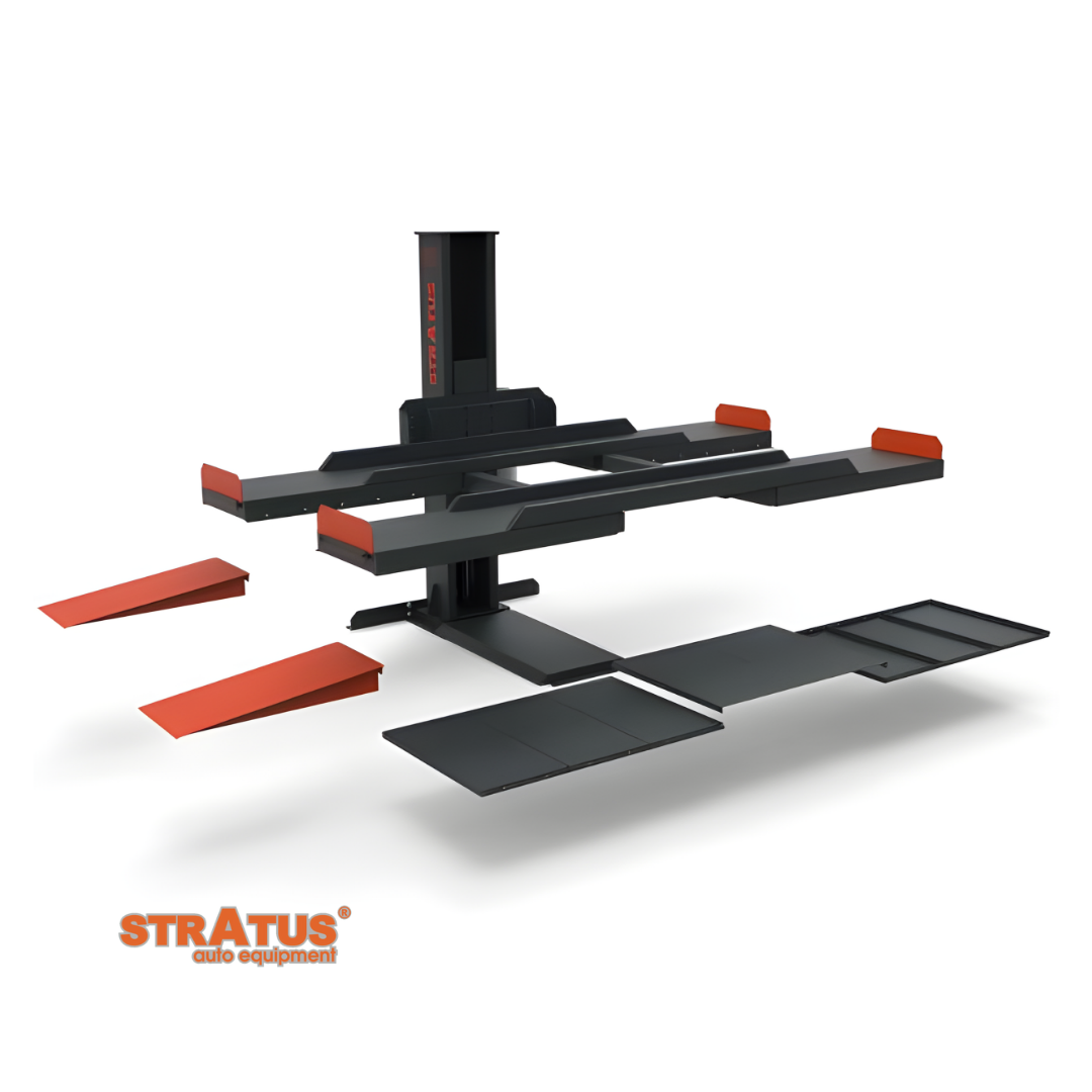 Stratus SAE-P166M Single Post 6600 LBS Capacity Manual Safety Lock ...