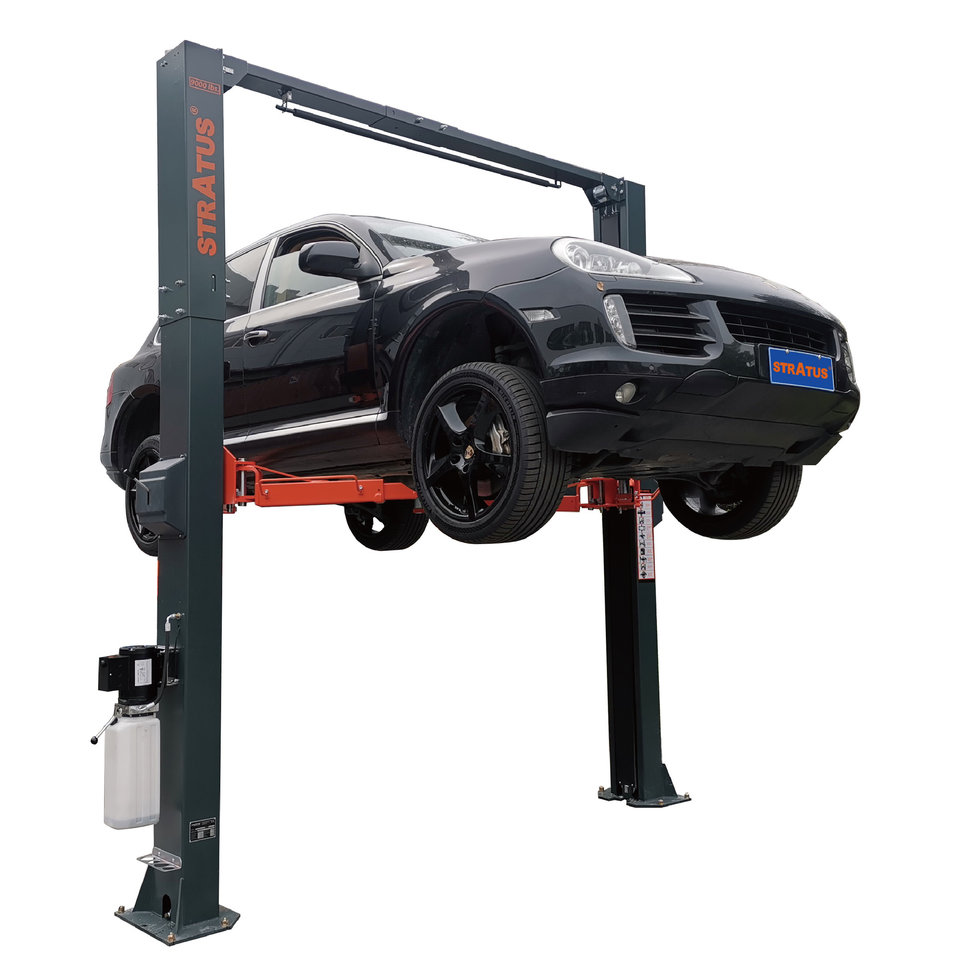 SAE-C10A 2 Post Clear Floor Height Adjustable Direct Drive