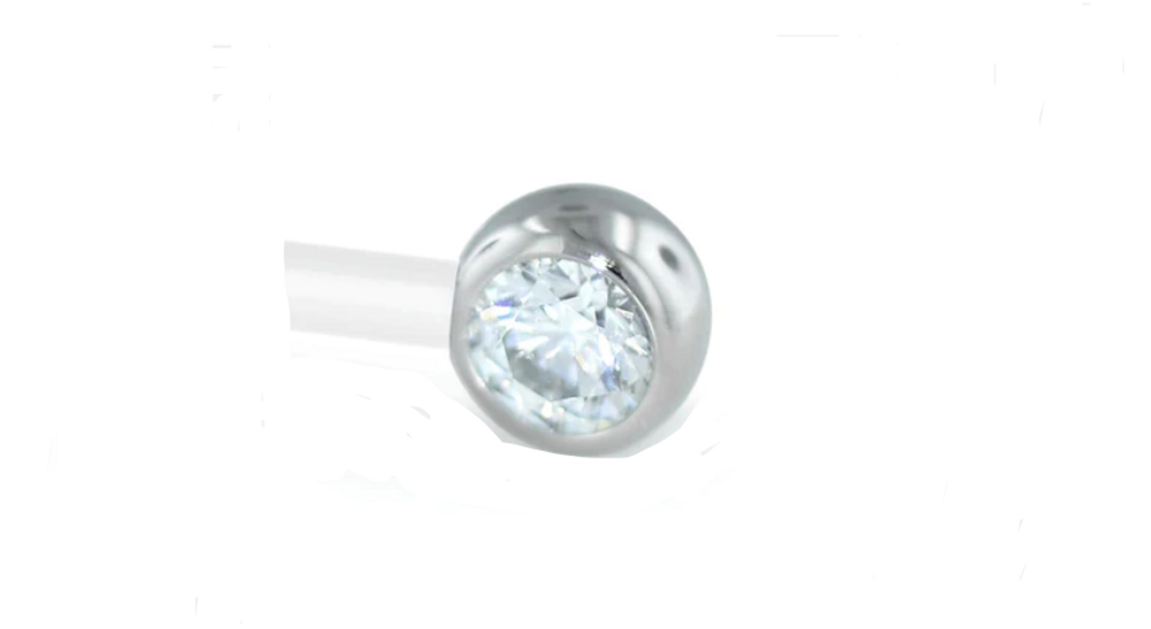 Forward Facing Threadless Swarovski Gems Piercing Hq