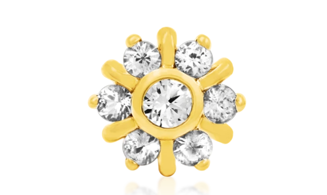 7 Gem Radiant CZ Cluster - Piercing HQ