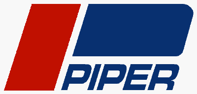 PIPER AIRCRAFT LOGO STICKER - ChromeAutoDecals.com