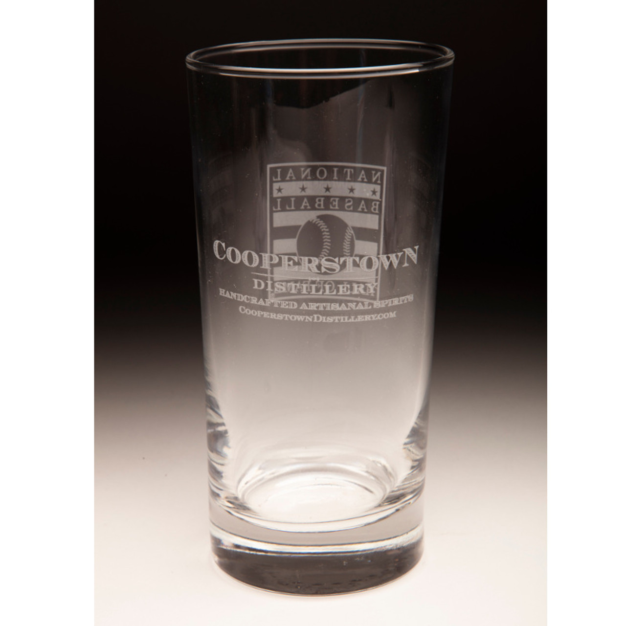 Hall Of Fame Cooperstown Distillery 10 Ounce Highball Glass