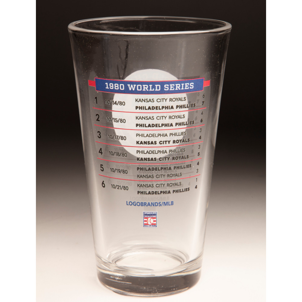 1980 Philadelphia Phillies World Series Champions 16 ounce Pint Glass