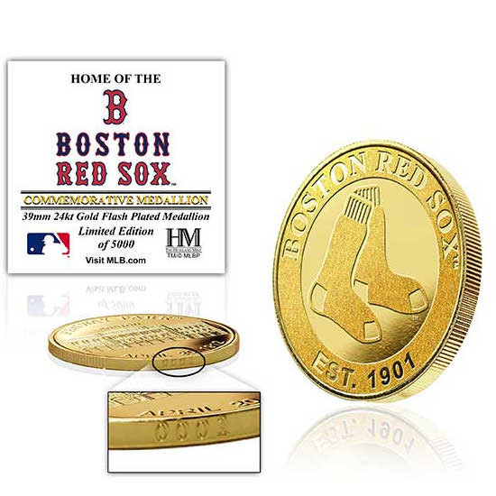 Fenway Park 24kt Gold Flash Plated Limited Edition Mint Coin