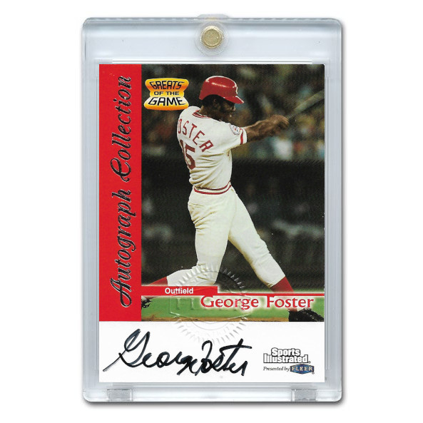 Geroge Foster Autographed Card 1999 Fleer Sports Illustrated Greats