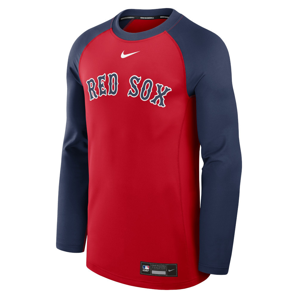 Men's Nike Boston Red Sox Red Authentic Collection Game Time Raglan ...