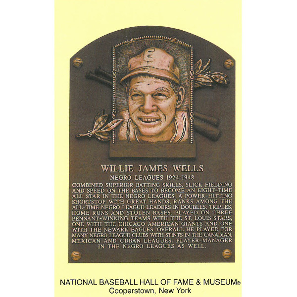 Willie Mays Baseball Hall of Fame Plaque Postcard