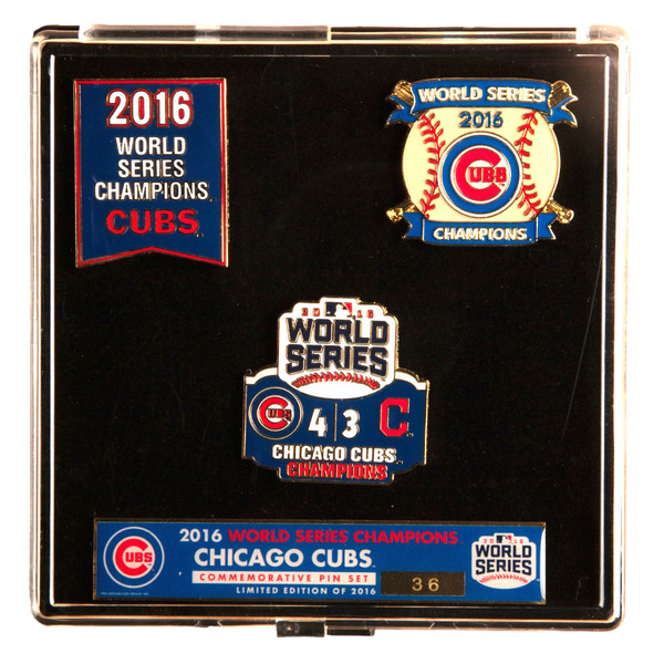 2016 Chicago Cubs World Series Champions Limited Edition Pin Set