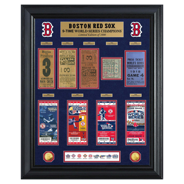 Highland Highland Mint Boston Red Sox World Series Deluxe Framed Gold ...