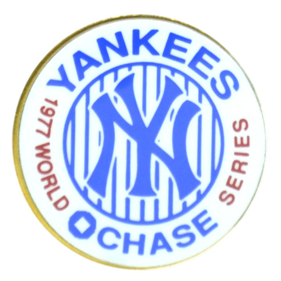 New York Yankees 1977 World Series Champions Logo Stadium Chase Pin