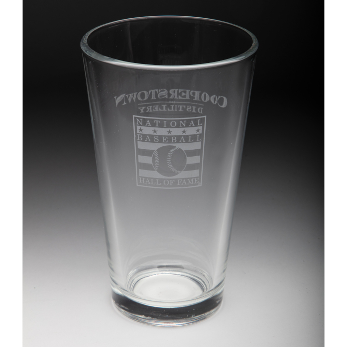 Hall Of Fame Cooperstown Distillery 16 Ounce Pint Glass