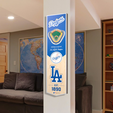 Los Angeles Dodgers 8 x 32 3D StadiumView Banner