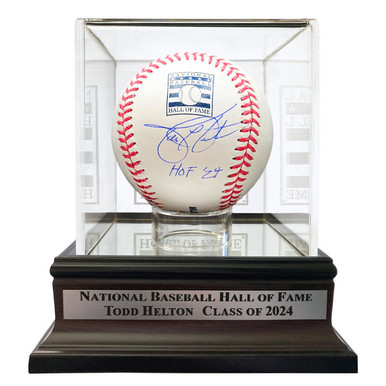Todd Helton Autographed Hall of Fame Logo Baseball with HOF 24 ...