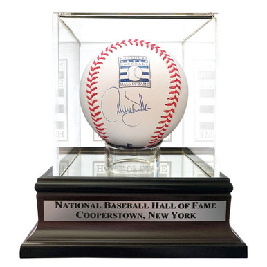 Larry Walker Autographed Hall of Fame Logo Baseball with HOF Case (Beckett)