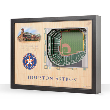 Houston Astros 25 Layer 25 x 19 StadiumViews 3D Wall Art