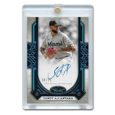 Sandy Alcantara Autographed Card 2024 Topps Tier One Prime Performer ...