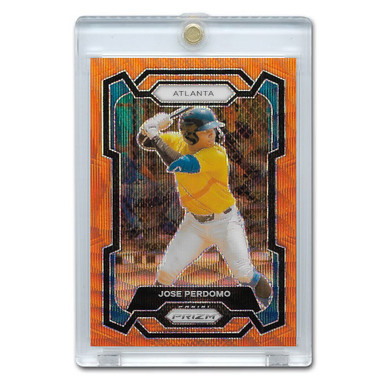 Jose Perdomo 2024 Panini Prizm Orange Wave # 148 Ltd Ed of 49