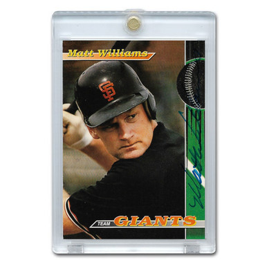 Matt Williams Autographed Card 1993 San Francisco Giants Stadium Club ...