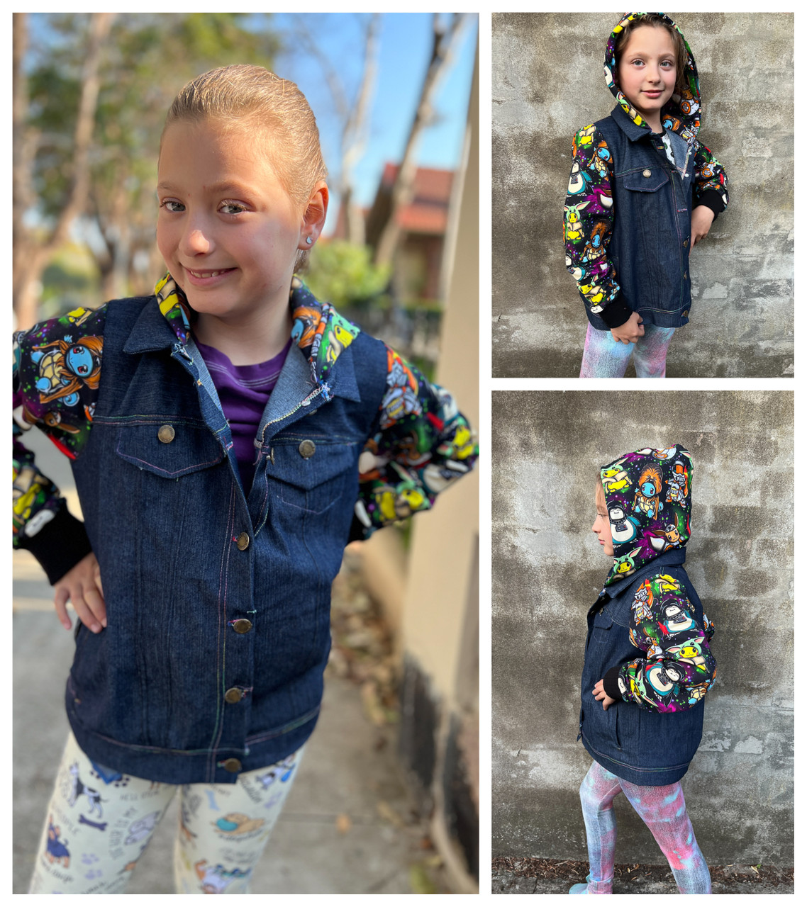 Kid's Denim Jacket Pattern - Peek-a-Boo Pattern Shop