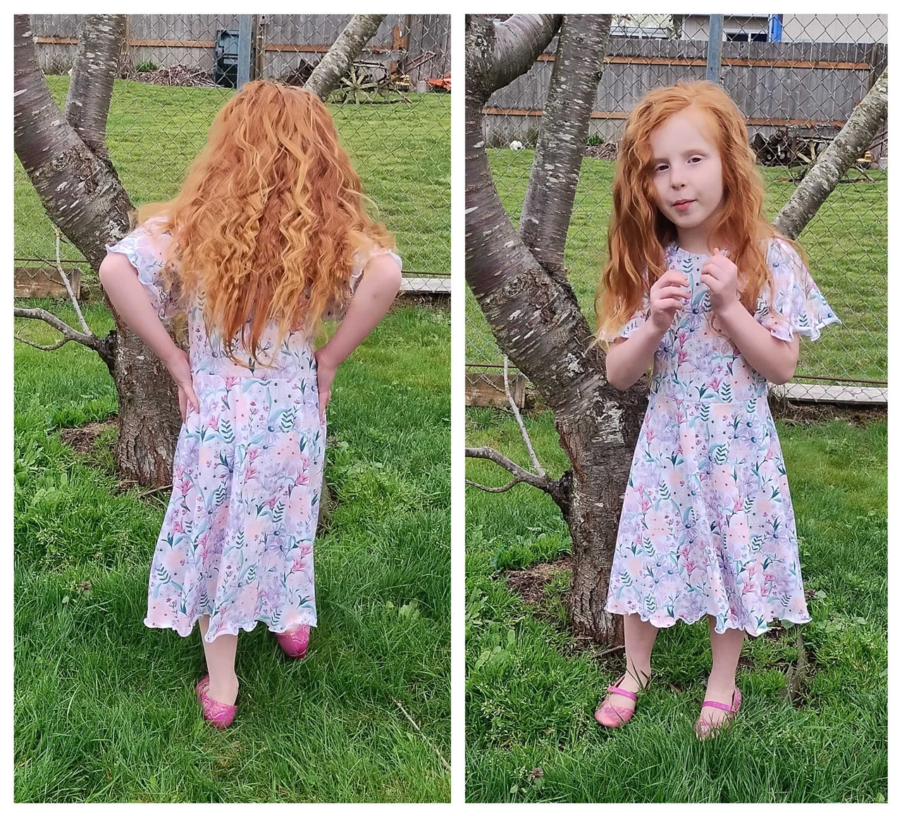 Girl's Raglan Dress Pattern - Peek-a-Boo Pattern Shop