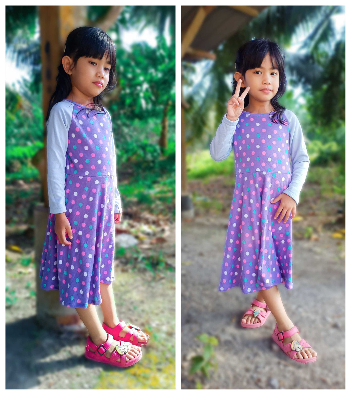 Girl's Raglan Dress Pattern - Peek-a-Boo Pattern Shop