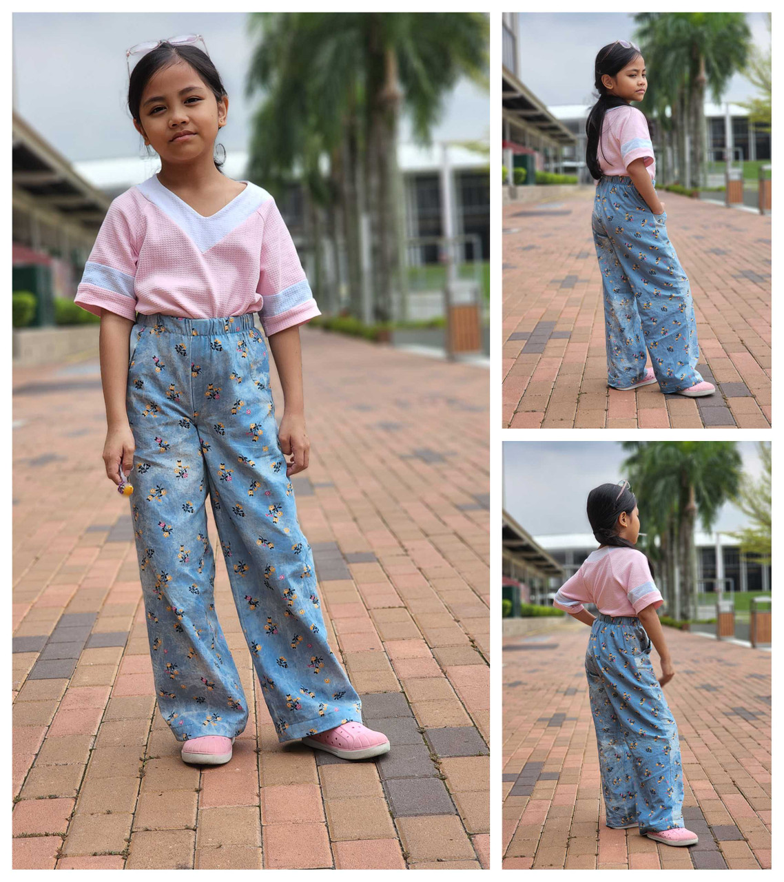 Kid's Wide Leg Pants Pattern - Peek-a-Boo Pattern Shop