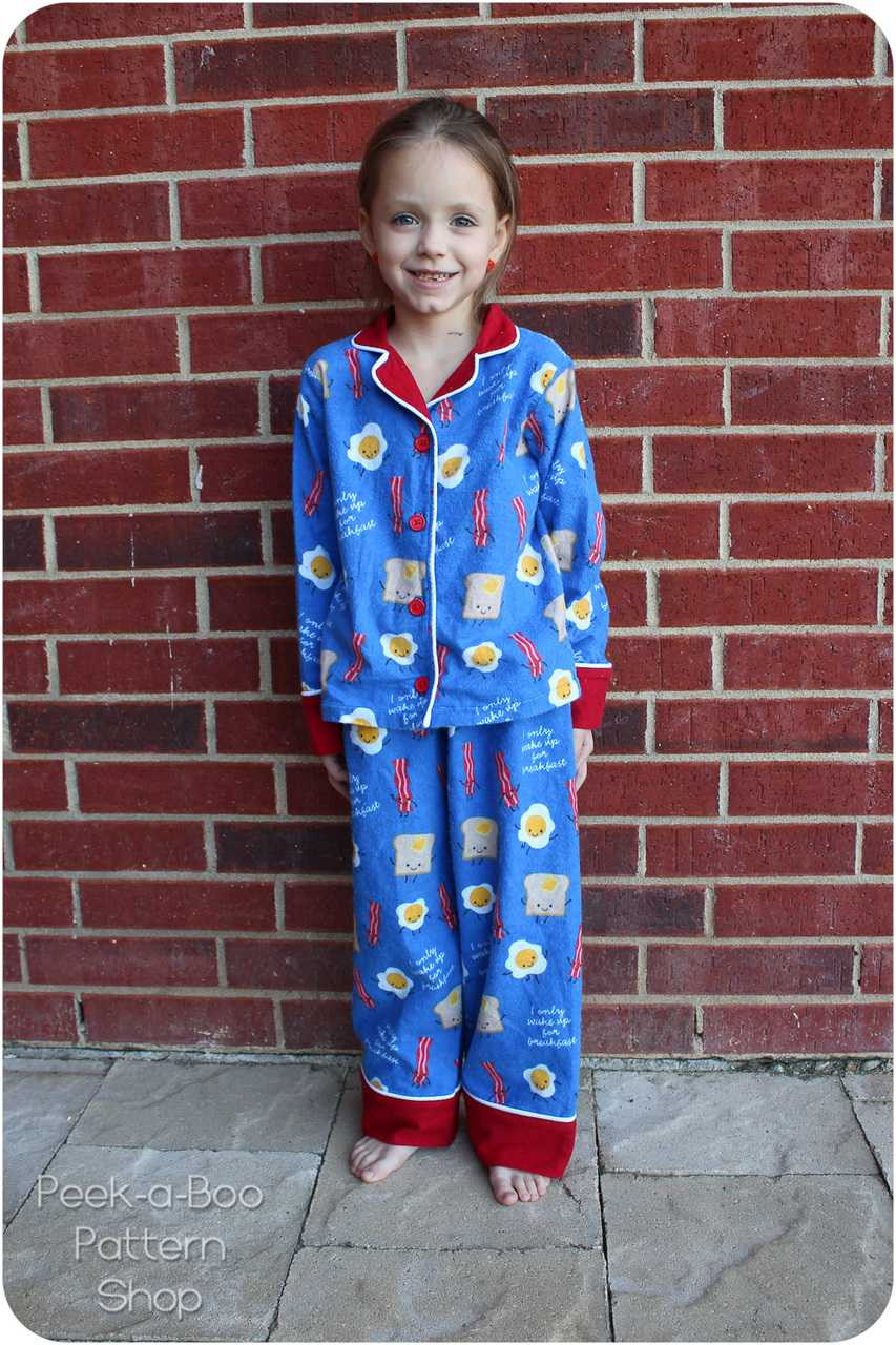 Sweet Dreams Button Up Pajamas Pattern | PDF Sewing Pattern