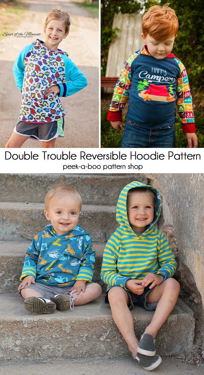 Double Trouble Reversible Hoodie Pattern