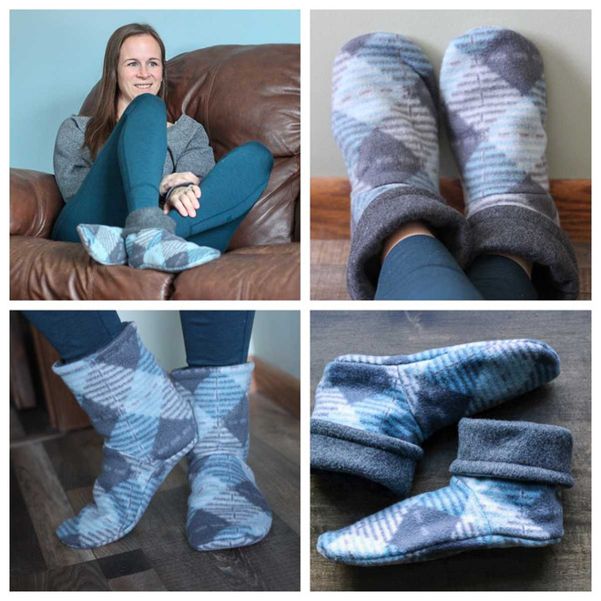 Snowbound Slipper Boots Pattern | PDF Sewing Pattern