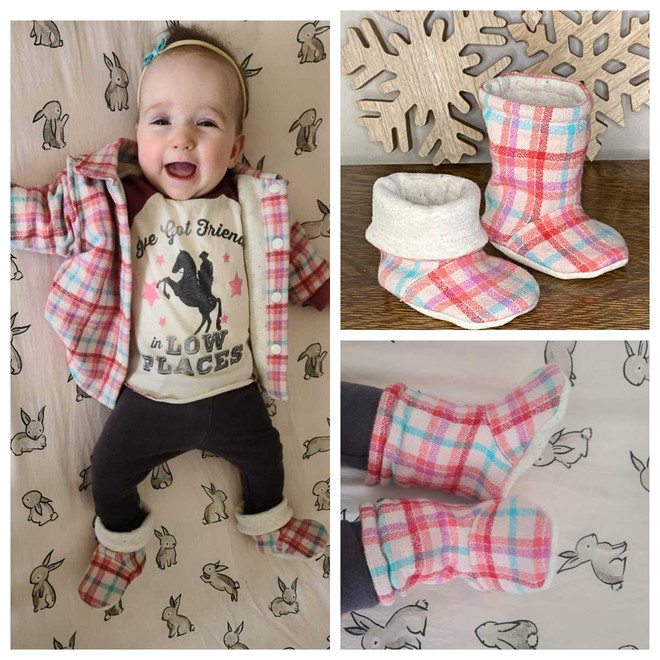 Snowbound Slipper Boots Pattern | PDF Sewing Pattern
