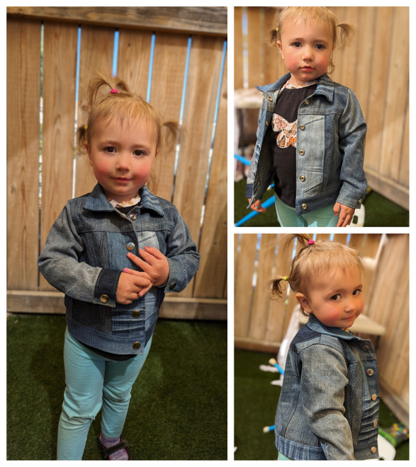 Kid's Denim Jacket Pattern - Peek-a-Boo Pattern Shop